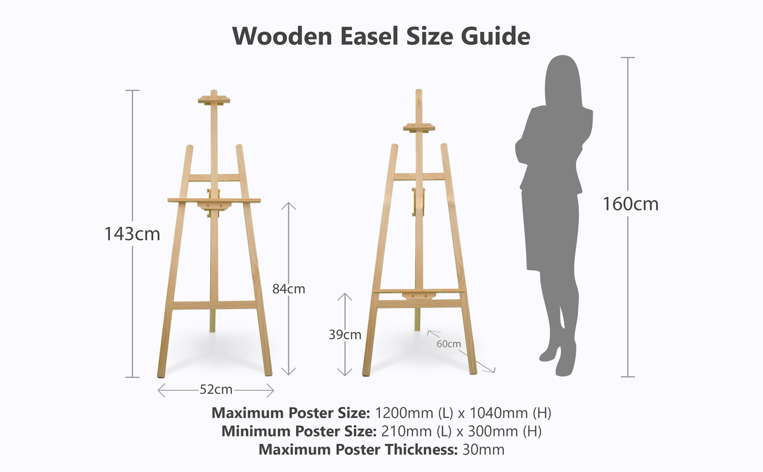 Easel Signage Size at Eve Collie blog